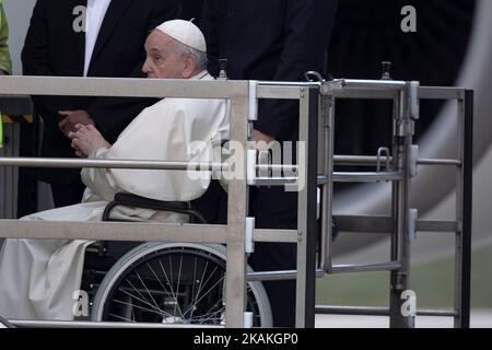 Fiumicino, Italy, 3 November 2022. Pope Francis arrives at Rome's ...