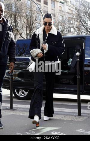 Super model Kendall Jenner is seen leaving The L'Avenue restauarant on ...
