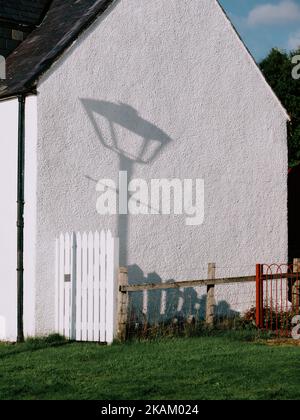 Shieldaig village high street in Wester Ross, Highland, Scotland UK ...