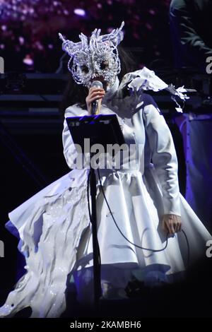Iceland singer Björk performs on stage as part of Ceremonia Music ...