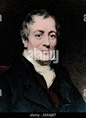 David Ricardo (1772-1823) British political economist, born in London ...