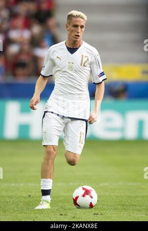 Andrea Conti during the UEFA European Under-21 match between Italy and ...
