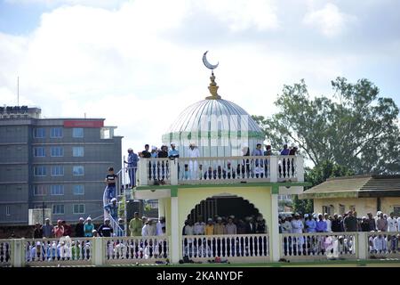 Nepalese Muslims offer prayers at the Jame Mosque on the holy month of ...