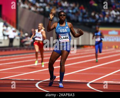 Breanna Clark (USA) compete in Women's 400m T20 Round 1 Heat 1 during ...