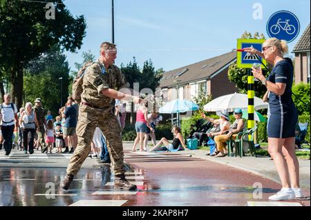 People take parta at annual International Four Days Marches in Nijmegen ...