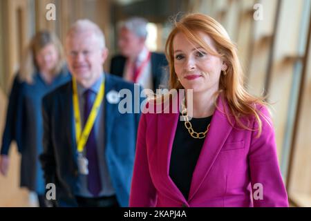 Former Minister for Community Safety Ash Regan (left) during the ...