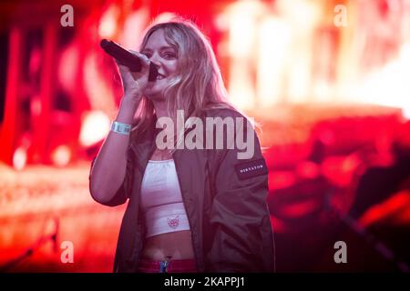 The swedish electropop singer Tove Lo performing live at Lowlands ...