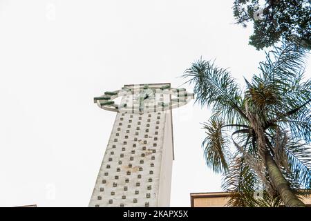 Mesbla building clock in downtown Rio de Janeiro, Brazil - September 11 ...