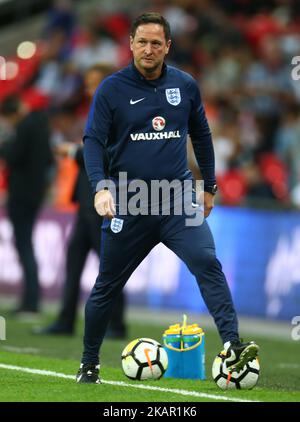 England first team coach Steve Holland during the training session at ...