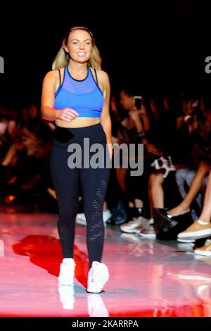 Fashion models represents different clothes from Rebook and Joga ...