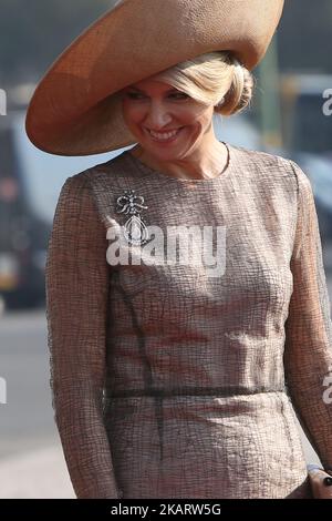 Queen Maxima during Welcome Ceremony, tete-a-tete and press ...