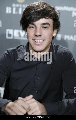 Spanish actor Óscar Casas attends the photocall of the film "Ídolos" at ...