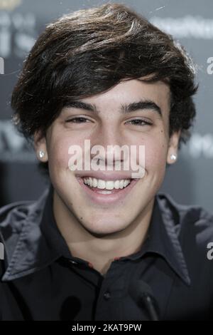 Spanish actor Óscar Casas attends the photocall of the film "Ídolos" at ...