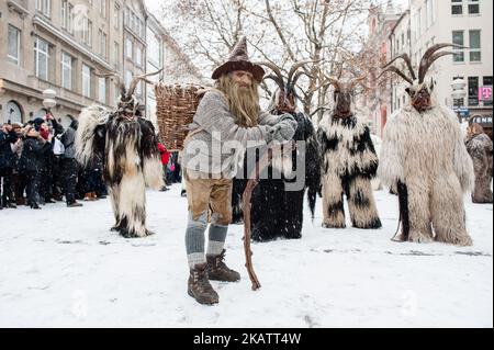 December 10th, Munich. About 300 masked beings frighten passers by ...