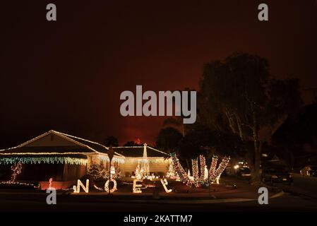 Christmas lights in Carpinteria California Stock Photo - Alamy