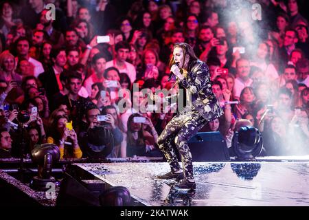 Damiano David of Maneskin performs during the 2022 Global Citizen ...