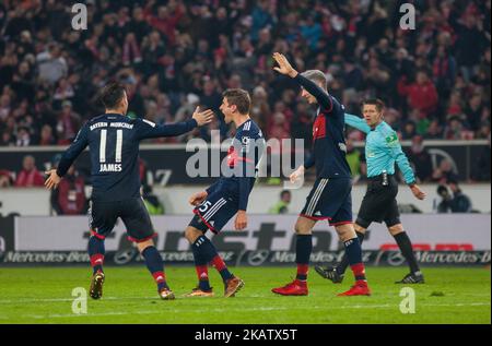 Bayern's Thomas Mueller during the German Bundesliga soccer match ...