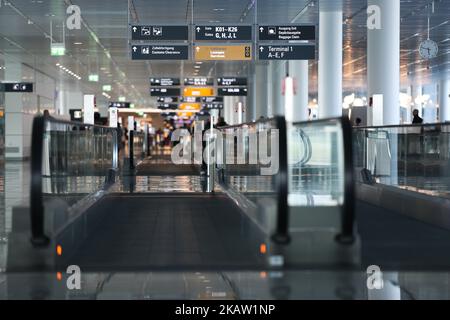 Images from inside the gates and the terminal of Munich international ...