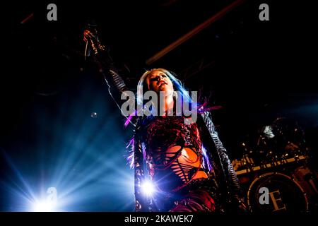 Alissa White-Gluz ot the Swedish melodic death metal band Arch Enemy ...