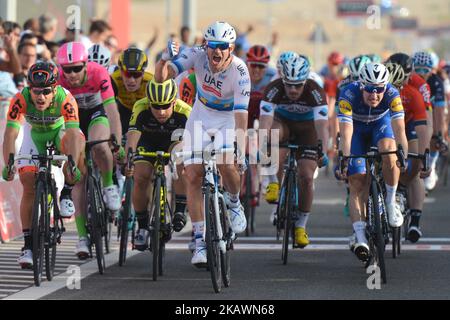 Norway's Alexander Kristoff for UAE Team Emirates wins the stage in a ...