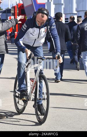 Robert Kubica during the test of F1 celebrated at Circuit of ...
