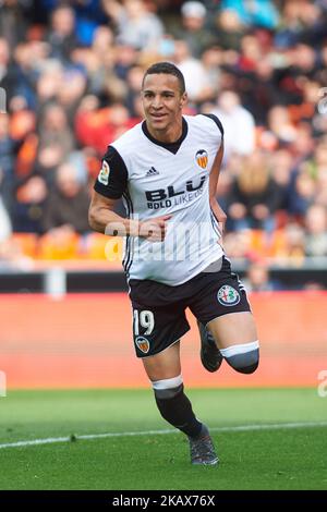 Simone Zaza of Valencia CF celebrates after scoring during the La Liga ...