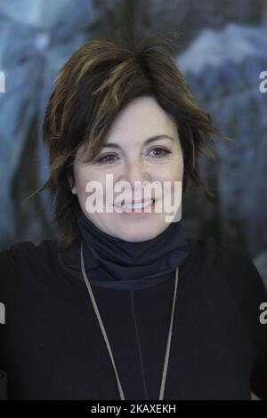 the soprano Anna Caterina Antonacci during the presentation of the ...