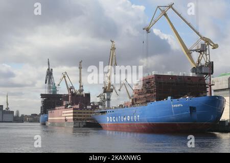 'Academician Lomonosov' - floating nuclear power plant with two nuclear ...