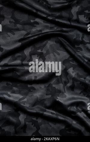Camouflage pattern. Trendy dark gray camouflage fabric. Military ...