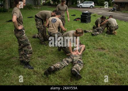 Commando training, Chambaran Camp, France Stock Photo - Alamy