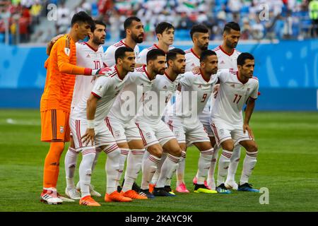 Iran players pose for team photo during a FIFA Men’s World Cup 2026 ...