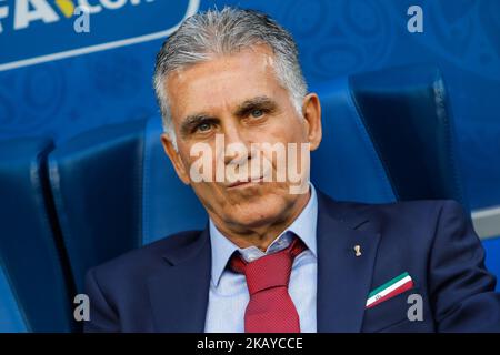 IR Iran national team head coach Carlos Queiroz during the 2018 FIFA ...
