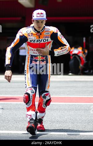 Race start during the MotoGP of Catalunya race at Circuit de Barcelona ...