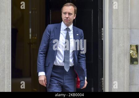 London 10th July 2018, ,Matt Hancock, new Health Secretary arrives at ...