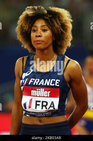 Estelle Raffai of France 1st Leg compete in the 4 x 100m Relay Women ...