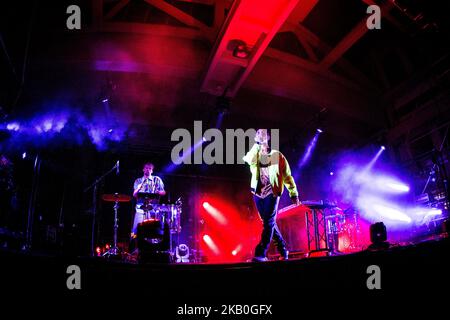 The italian synth pop singer and song-writer Cosmo pictured on stage as ...