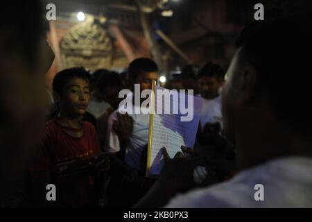 Nepal, Kathmandu. Bhimsen, God of Business and of Physical Strength ...