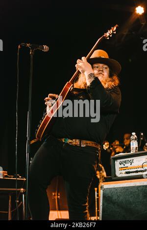 The american blues rocker The Marcus King Band performing live at ...