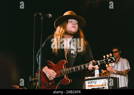 The american blues rocker The Marcus King Band performing live at ...