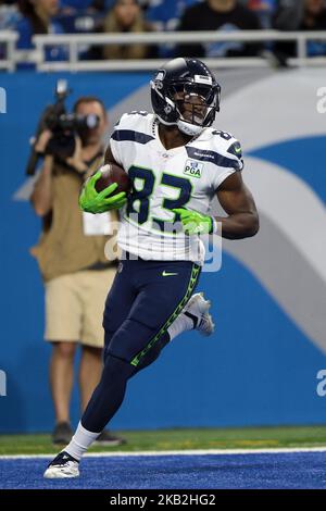 Seattle Seahawks wide receiver David Moore (83) in action against the ...
