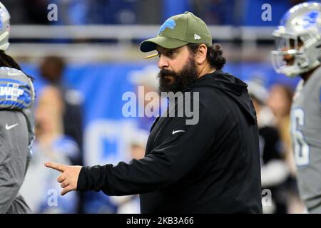 Carolina Panthers head coach Matt Rhule looks on during an NFL football ...