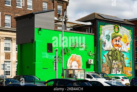 Shenanigan`s Irish pub in Liverpool UK Stock Photo - Alamy