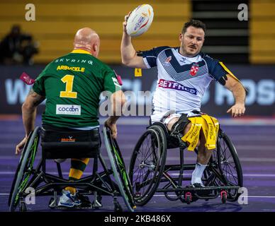 England's Sebastien Bechara in action during the Wheelchair Rugby ...