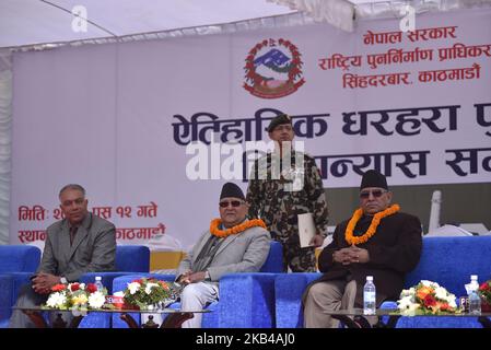 CEO of National Reconstruction Authority Sushil Gyawali giving speech ...