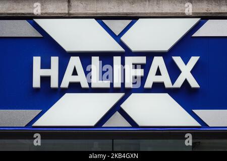 London, England, UK. Halifax bank sign Stock Photo - Alamy