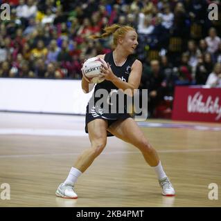 L-R Samantha Sinclair of New Zealand Silver Ferns, Gina Crampton of New ...