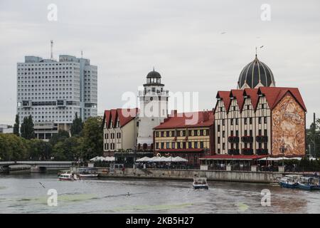 The House of Soviets is seen in Kaliningrad, Russia on 7th, September ...