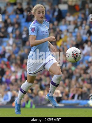 Janine Beckie of Manchester City in action during the Barclays FA Women ...