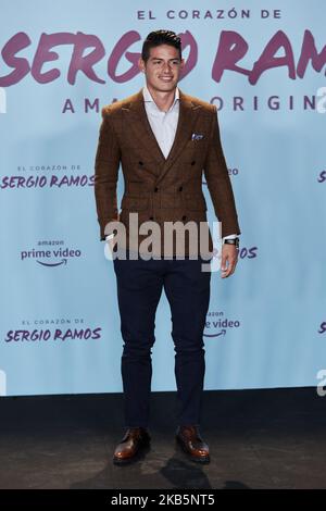James Rodriguez attends the El Corazon De Sergio Ramos premiere at ...