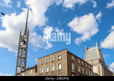 Church of the Sacred Heart of Jesus with tallest in the city bell tower ...
